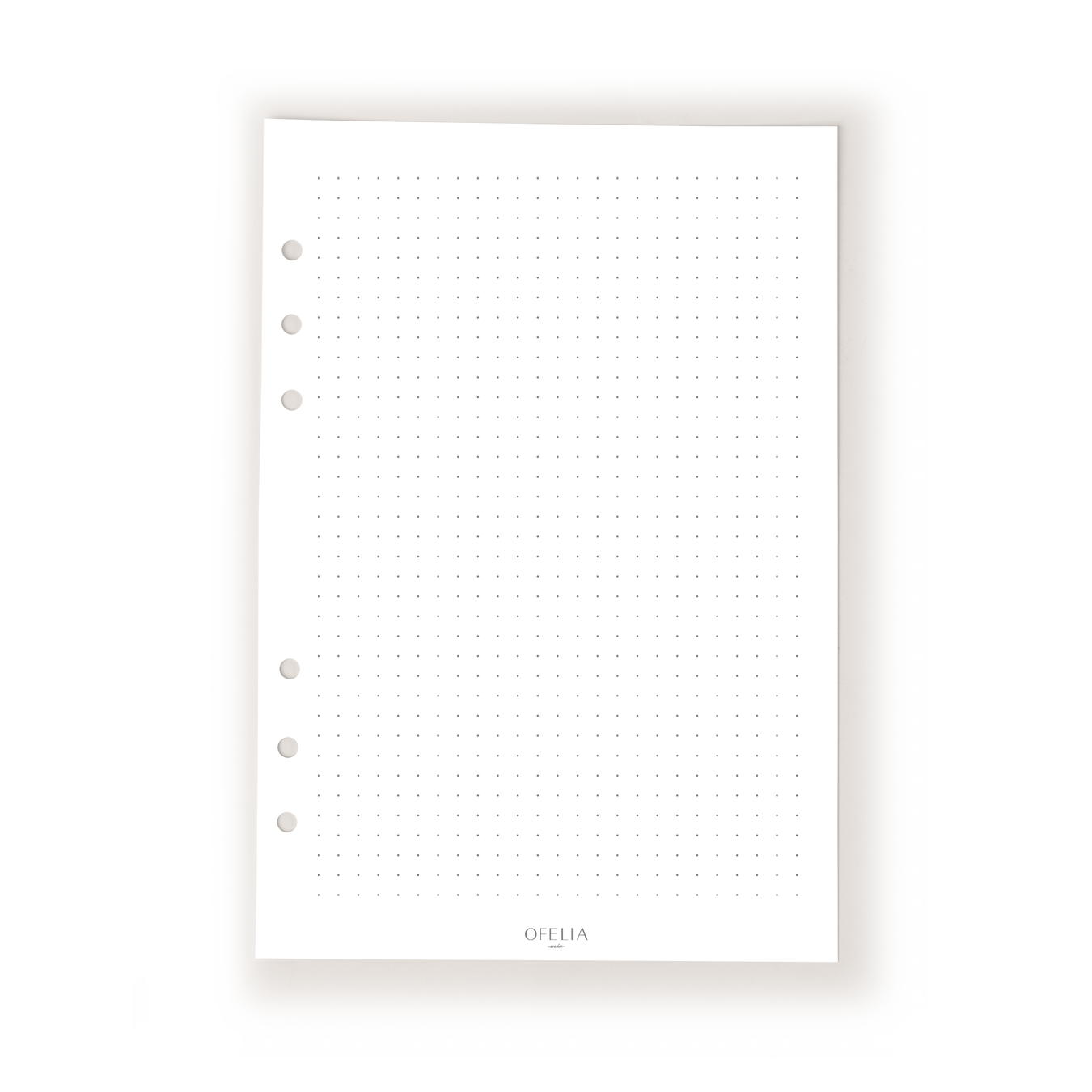 Hojas con puntos – Ofelia Mia